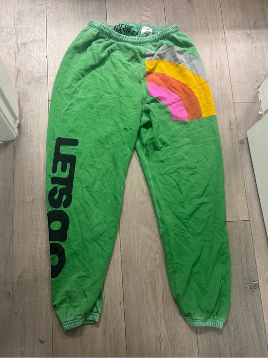 freecity | Pants & Jumpsuits | Freecity Rare Green Rainbow Graphic ...